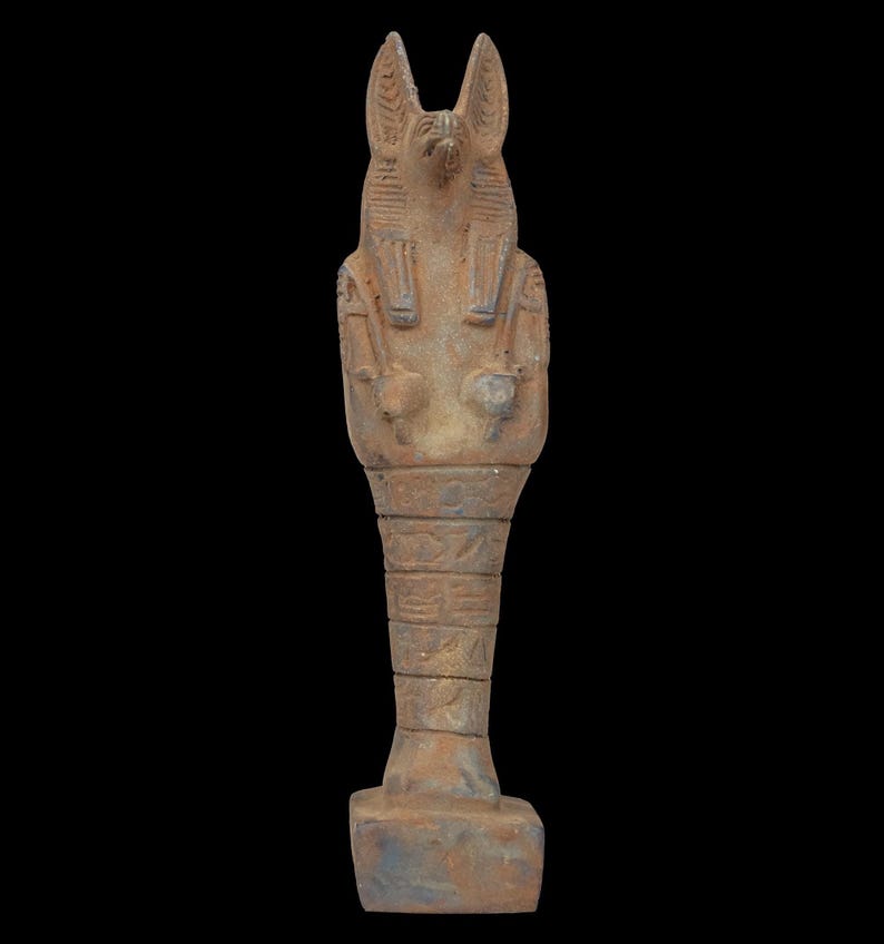 Ancient Egyptian Anubis Statue | Guide of the Dead | Rare Pharaonic ...
