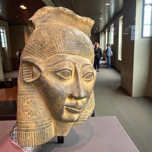 Ancient Egyptian Hathor Mask: Goddess of Music, Love & Protection ...
