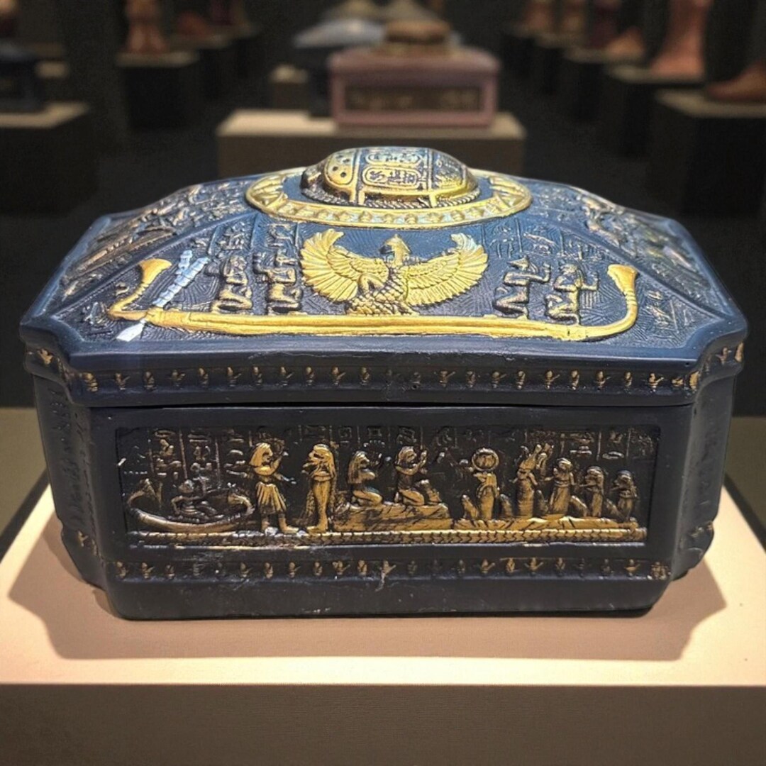 Scarab Box: Egyptian Pharaonic Symbol Adorned - Etsy