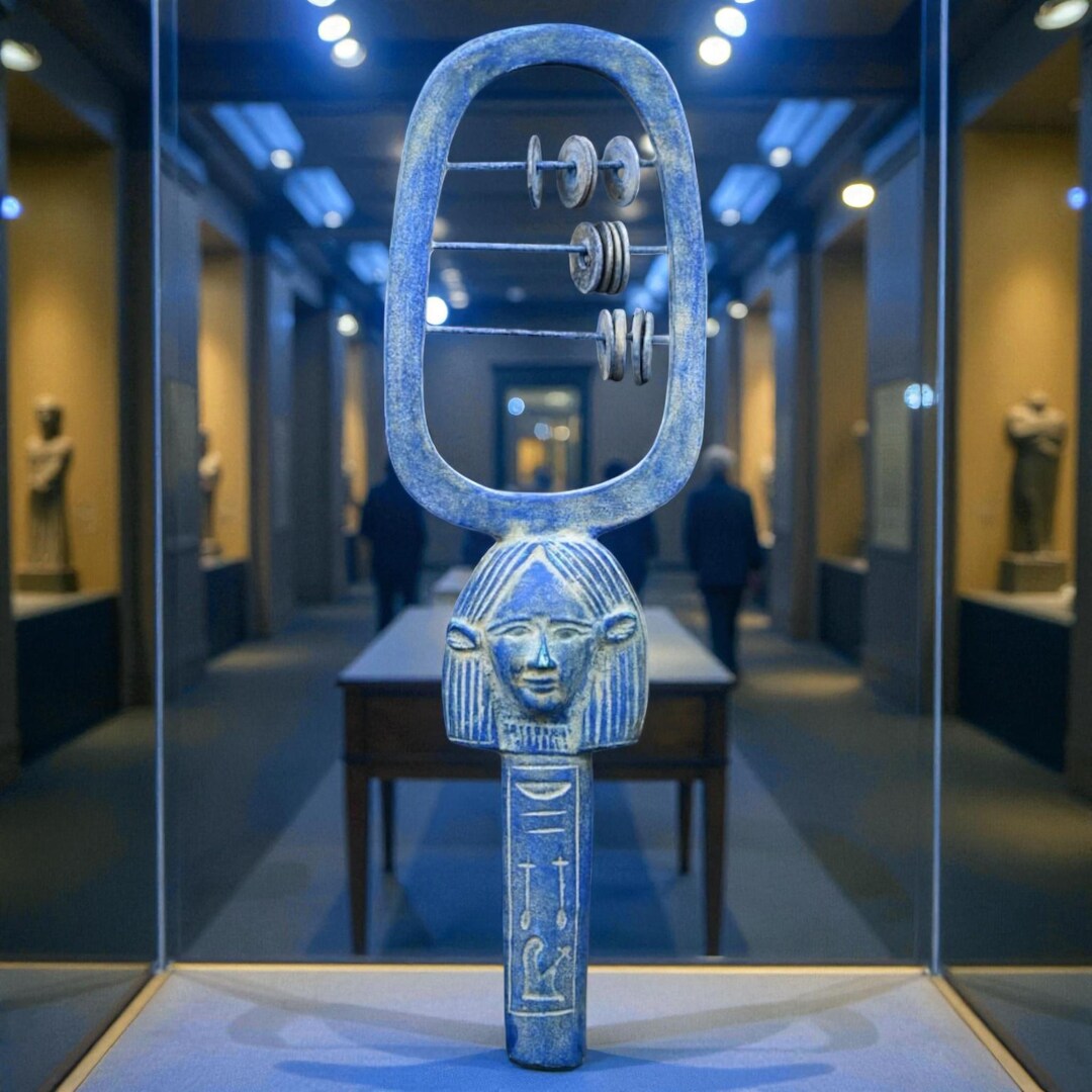 Ancient Egyptian Sistrum of Goddess Hathor: Symbol of Music | Rare ...