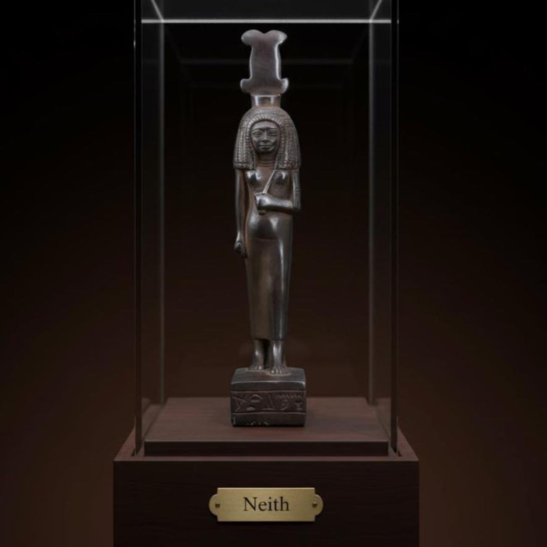Ancient Egyptian Neith Statue: Goddess of War, Creation | Rare ...