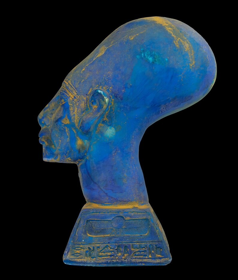 King Akhenaten Statue: Ancient Egyptian Pharaoh Bust Replica - Etsy