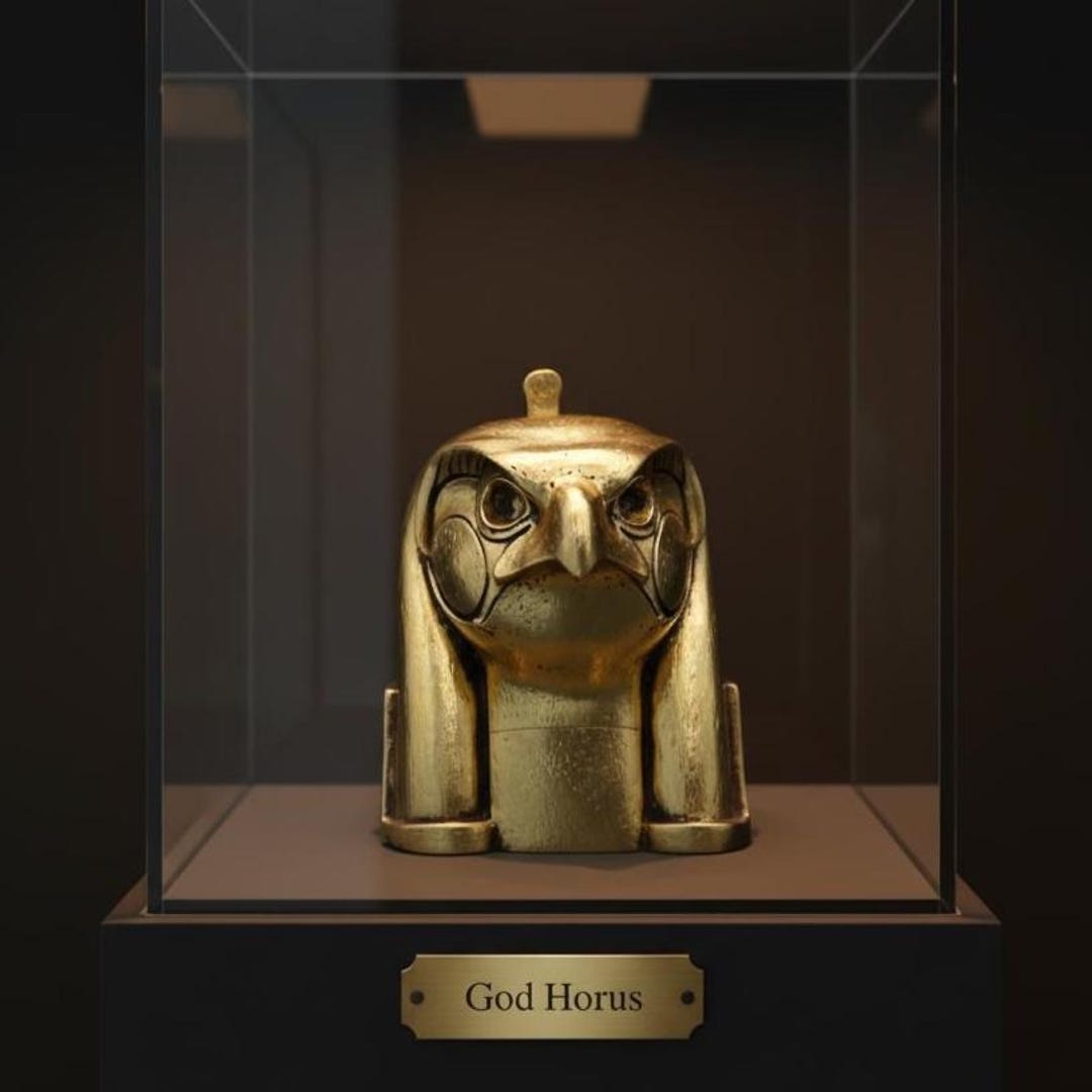 Ancient Egyptian Horus Falcon Head Statue: God of the Sky | Rare ...