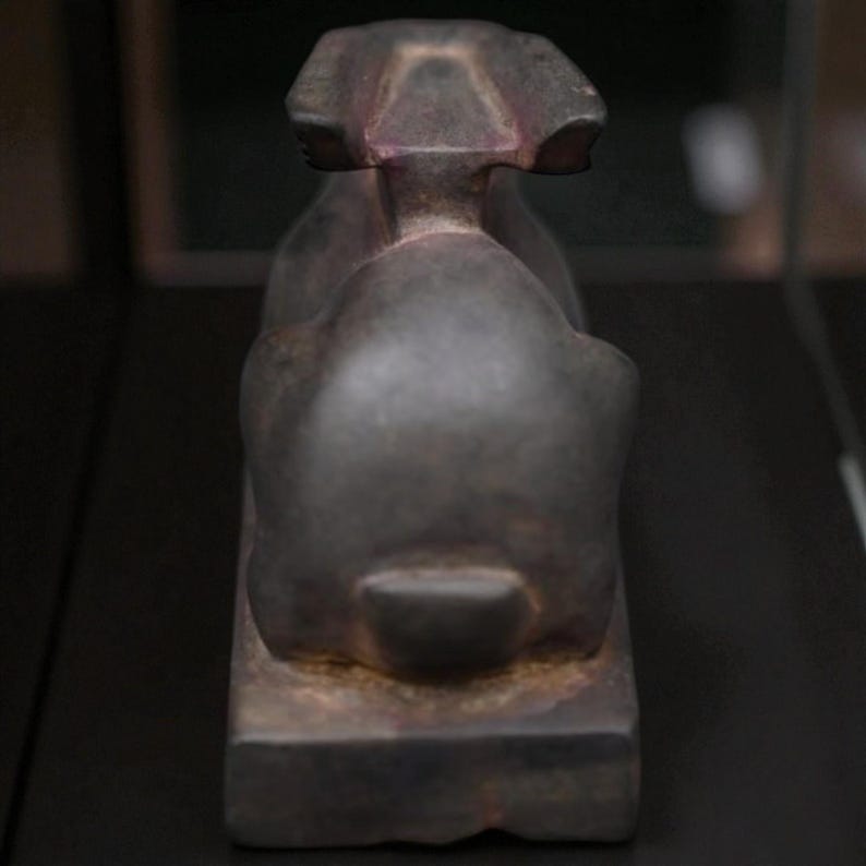 Ancient Egyptian Rabbits Statue Symbol of Fertility Rare Pharaonic ...