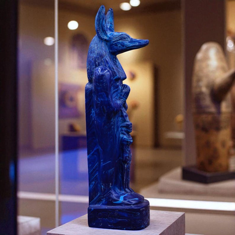 Ancient Egyptian Anubis Statue, Guardian of the Afterlife and God of ...