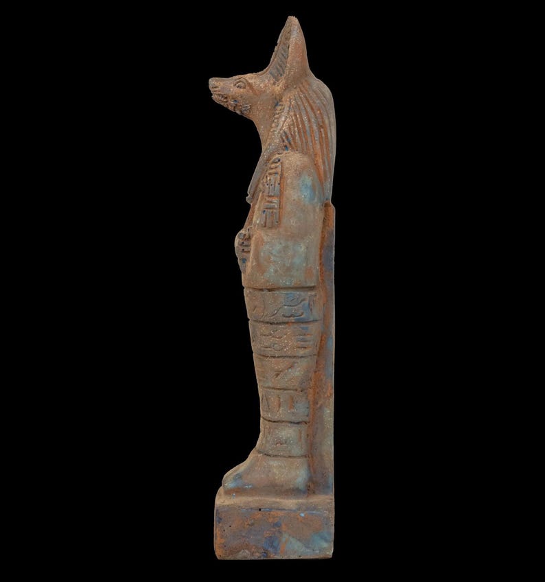 Ancient Egyptian Anubis Statue | Guide of the Dead | Rare Pharaonic ...