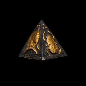 Ancient Egyptian Pyramid With Pharaonic Symbols Statue Rare Pharaonic ...