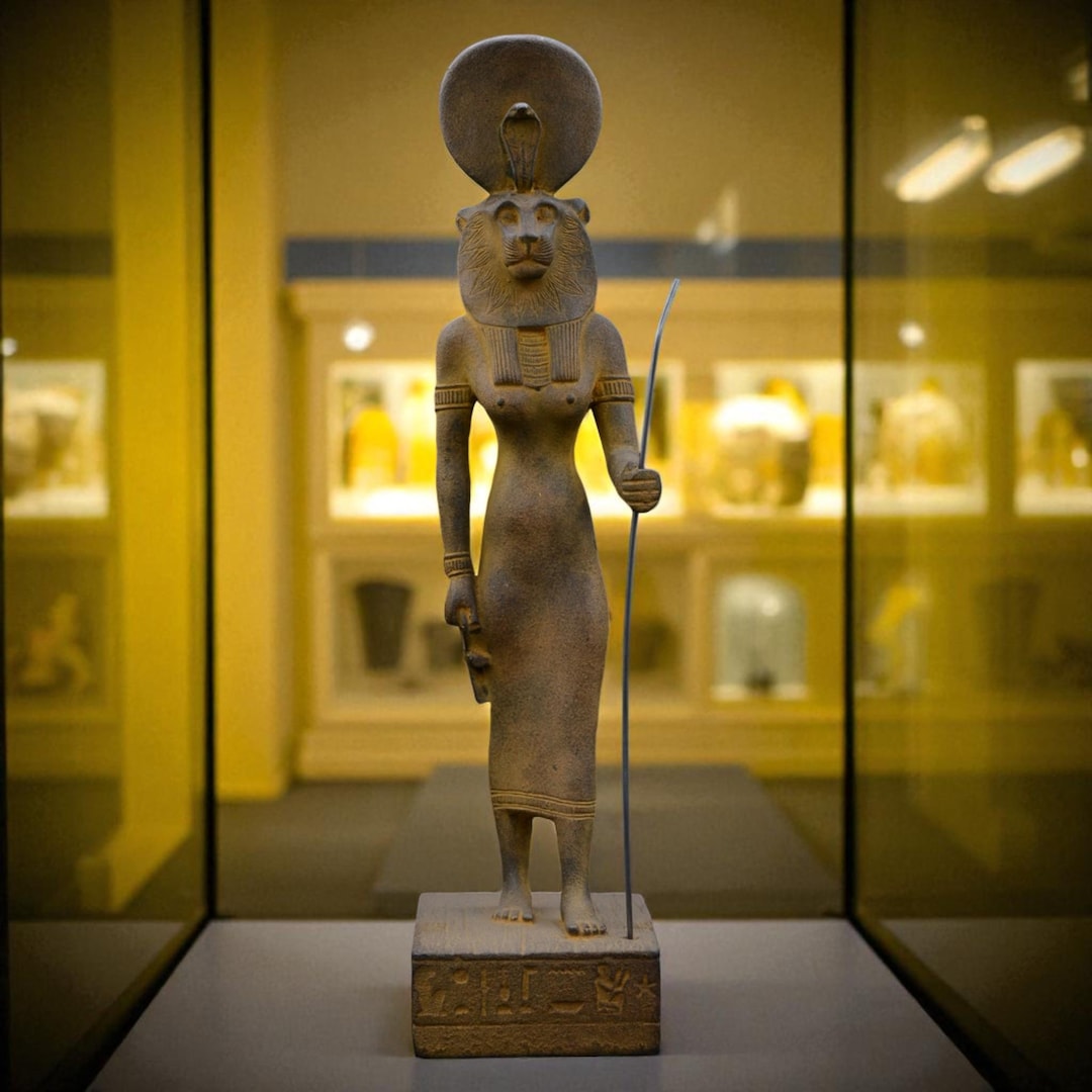 Ancient Egyptian Sekhmet Statue: Lioness Goddess Sculpture - Etsy