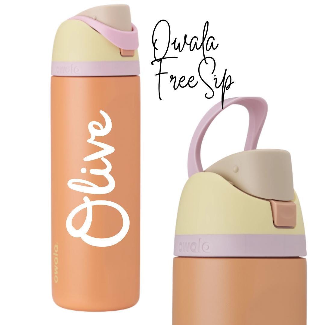 Custom Owala Freesip 24oz Water Bottle – Personalized Name or Monogram ...