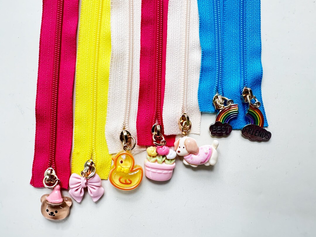 Zipper Pulls for #3 Nylon Coil Zippers and #3 Metal Teeth Zippers, Set ...