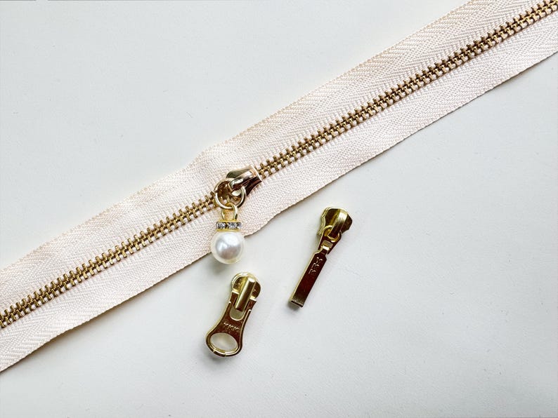 YKK #3 Brass Metal Continuous Zipper, by the Yard - Etsy