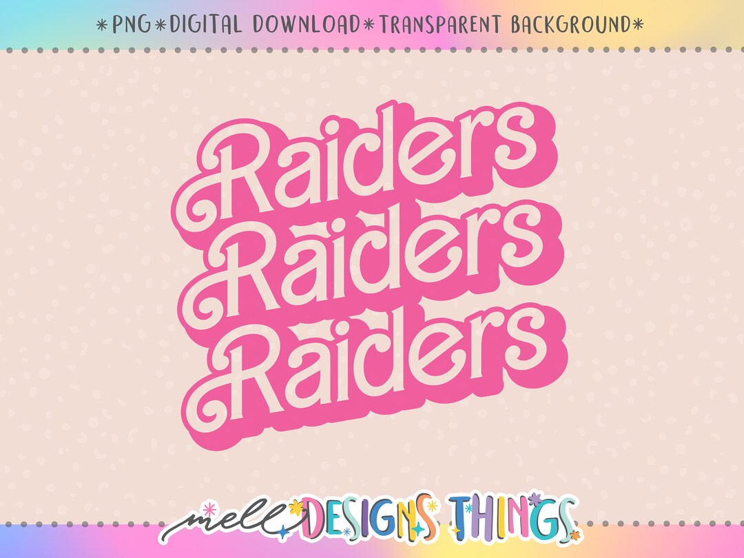 Raiders Pink Stack Design | PNG File, Sublimation Design, Digital ...