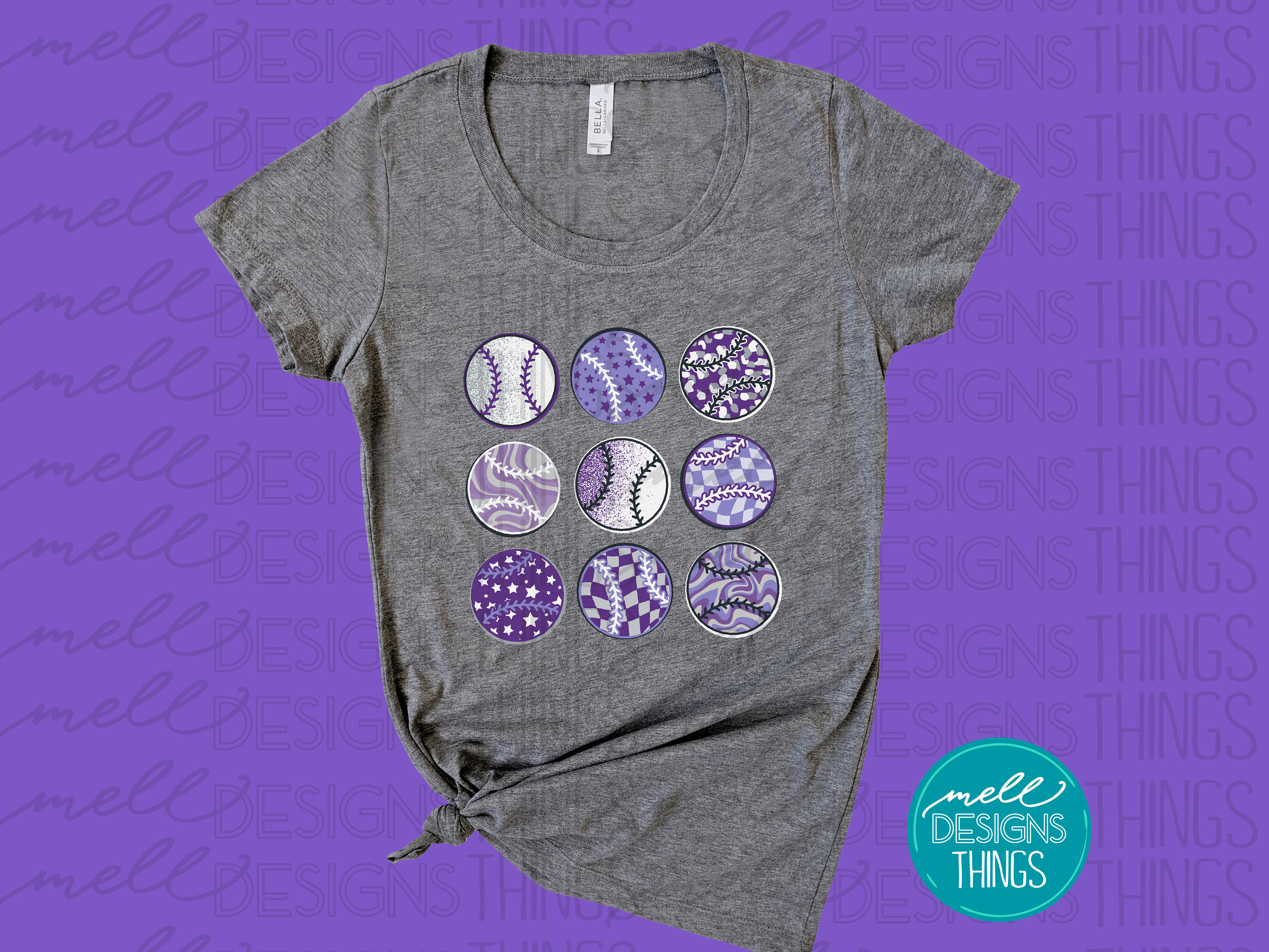 Purple Baseball Design PNG File, Sublimation Design, Digital Download ...