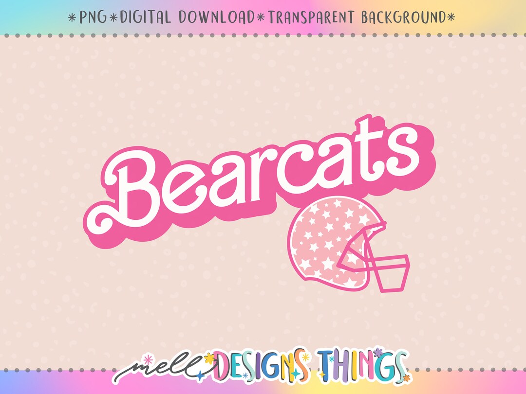 Bearcats Pink Helmet Design | PNG File, Sublimation Design, Digital ...