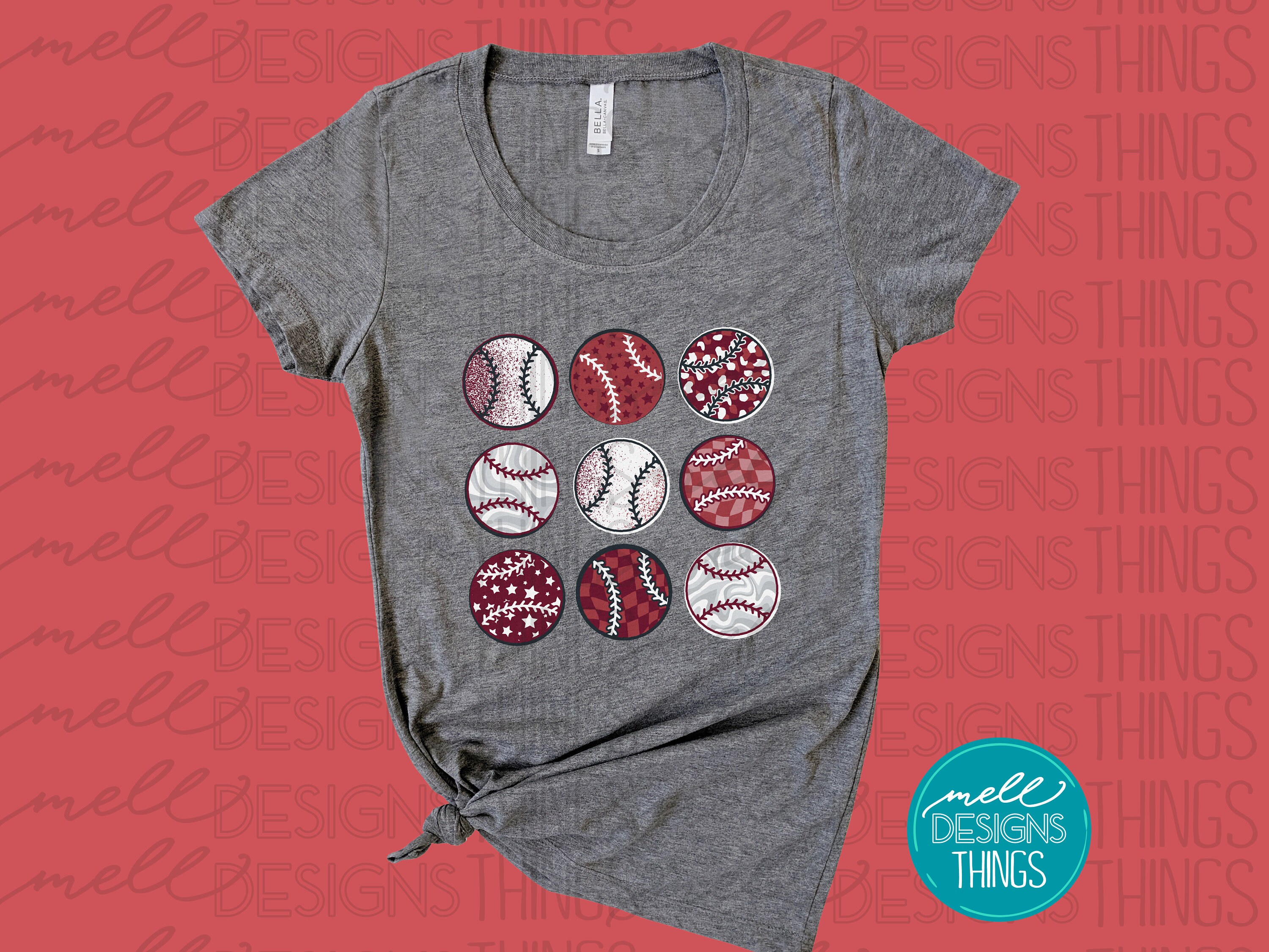 Maroon Baseball Design PNG File, Sublimation Design, Digital Download ...