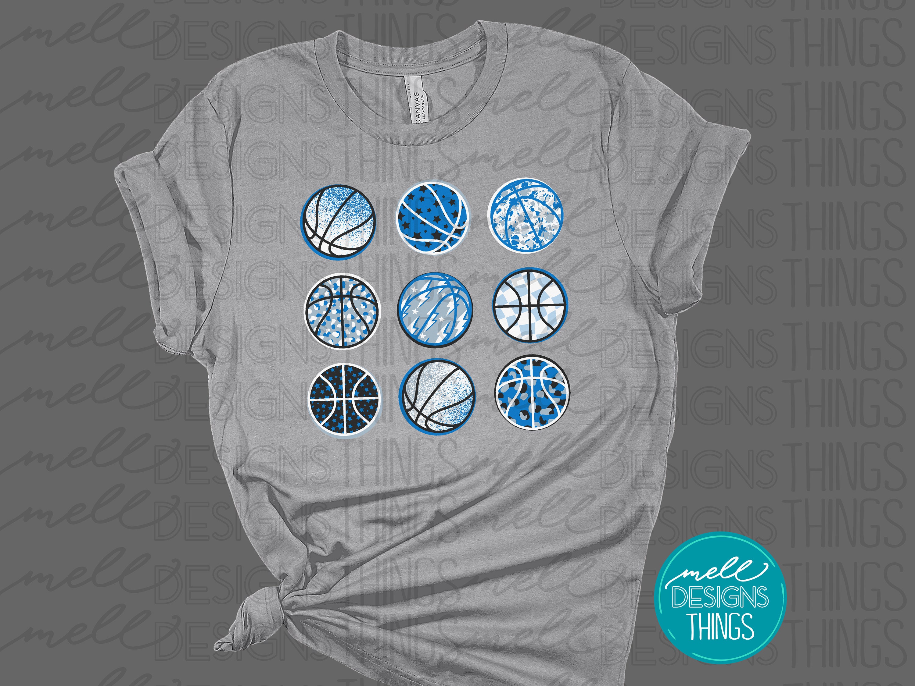 Royal Blue Basketball Design PNG File, Sublimation Design, Digital ...