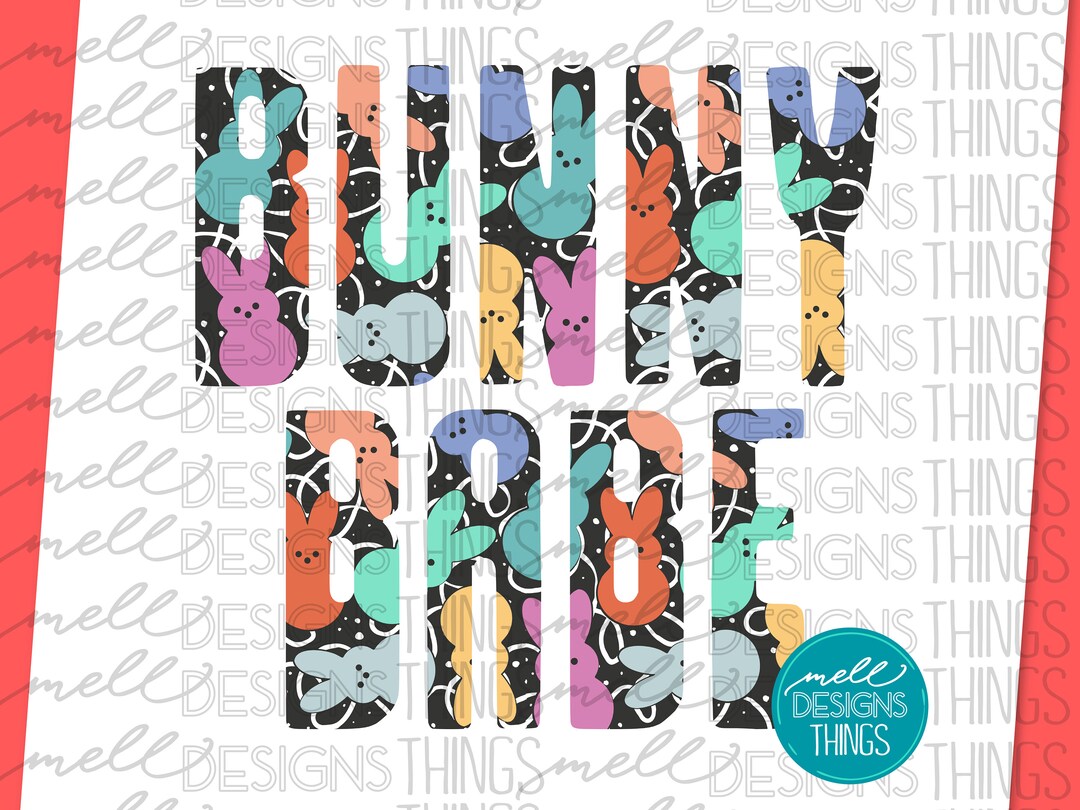 Bunny Babe Retro Easter Graphic | PNG File, Sublimation Design, Digital ...