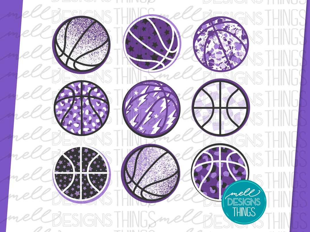 Purple Basketball Design | PNG File, Sublimation Design, Digital ...