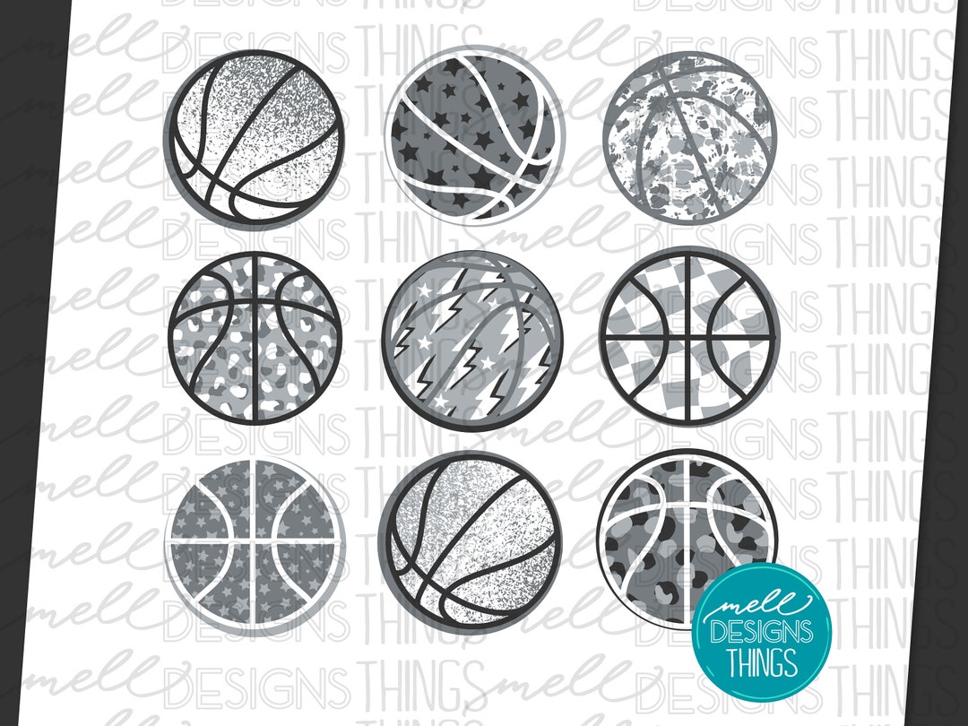 Black and Grey Basketball Design | PNG File, Sublimation Design ...