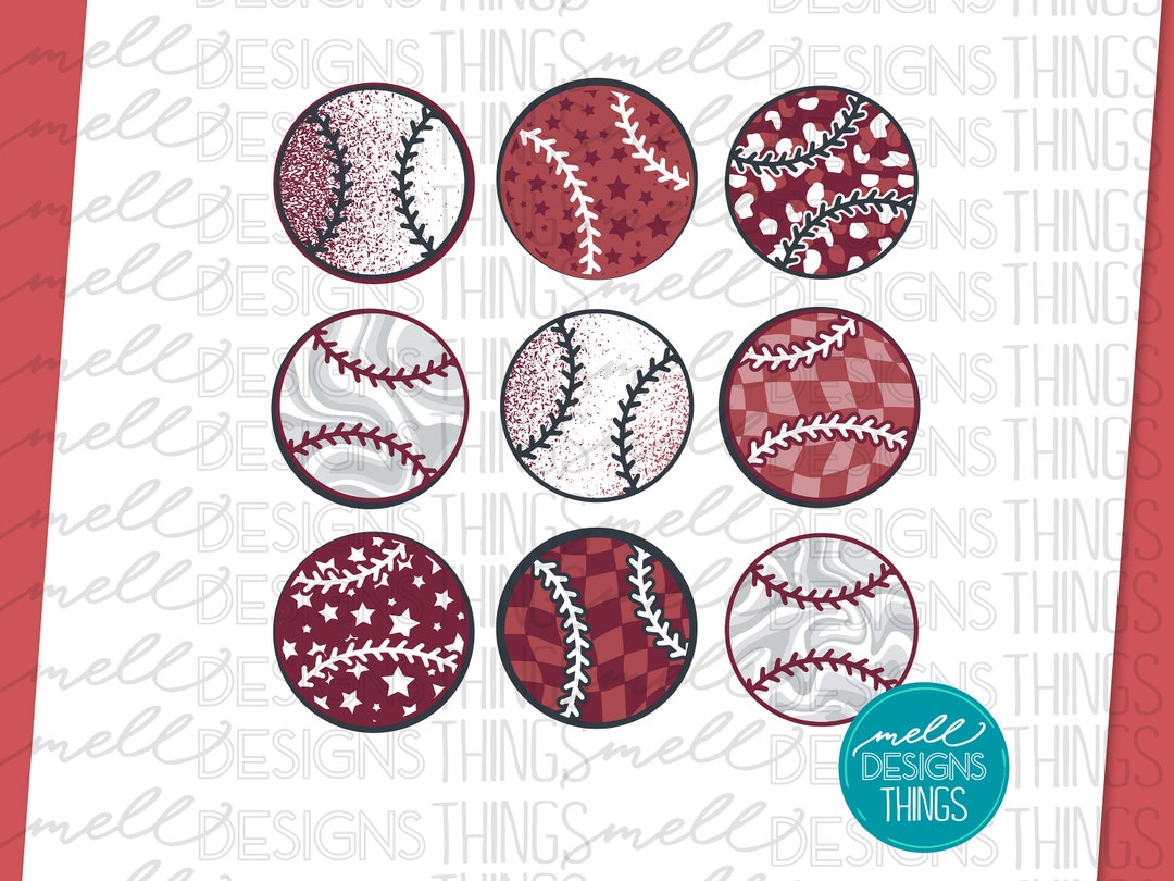 Maroon Baseball Design | PNG File, Sublimation Design, Digital Download ...