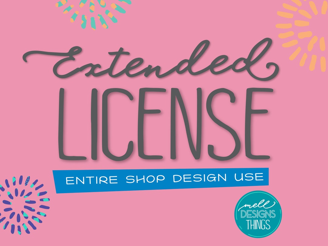 Extended License | Entire Shop Design Use - Etsy