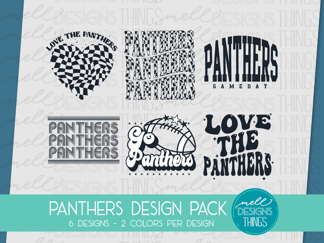 Panthers Mascot Digital Design Pack 6 Designs PNG File, Sublimation ...