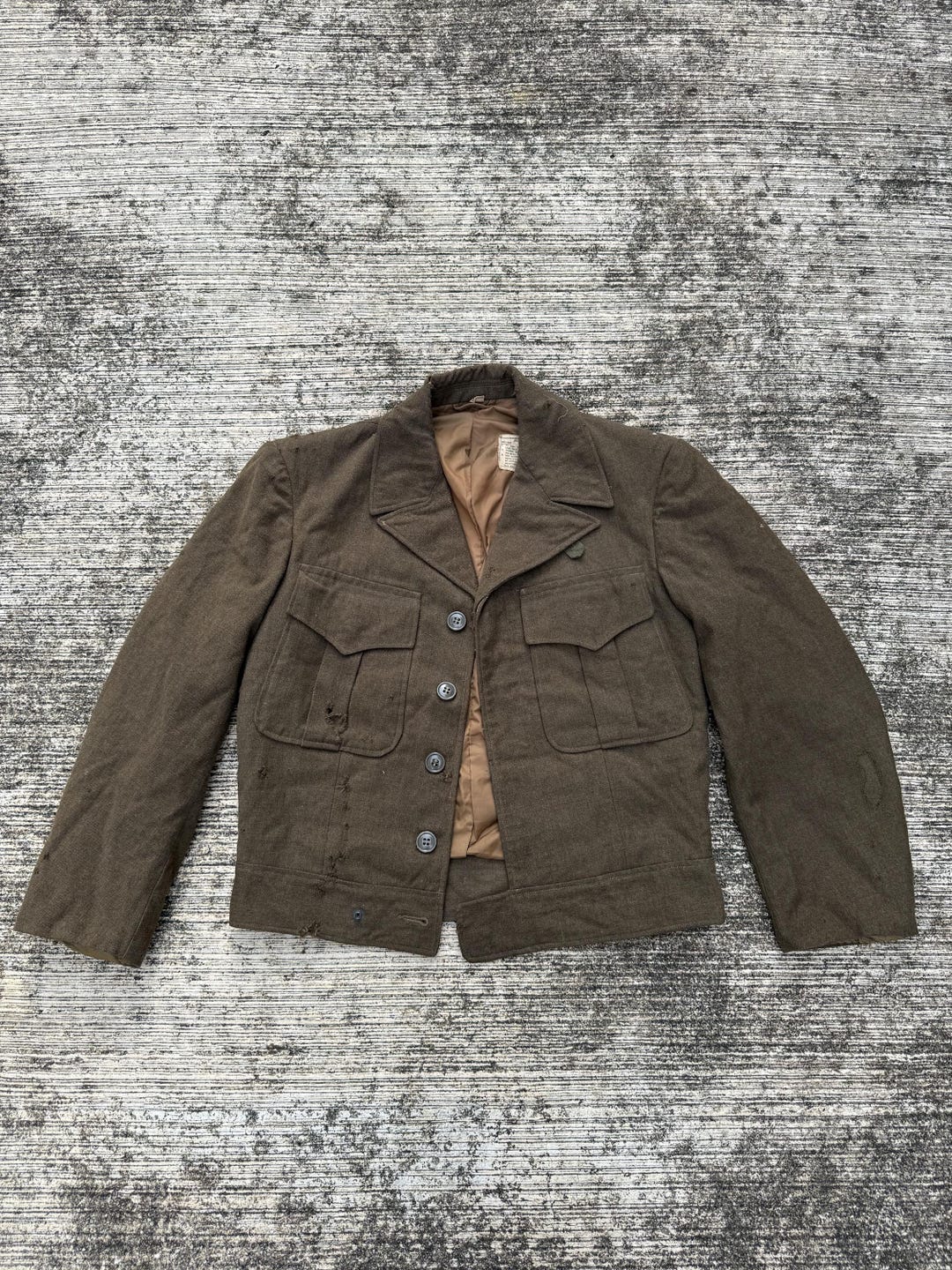 Vintage WWII 1940s U.S. Army Ike Jacket – M1944 Wool Field Jacket ...