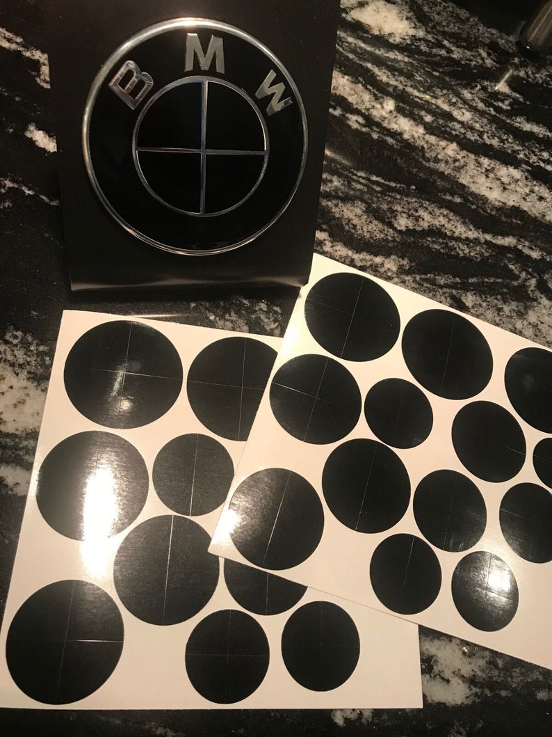 All Black Blackout Emblem Vinyl Overlay Sticker Decal for Hood - Etsy