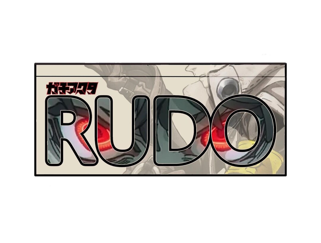 GACHIAKUTA - Rudo Surebrec - Main Character Name - Waterproof & UV ...