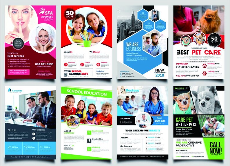 170 Desain Template Flyer Profesional PSD Format - Etsy