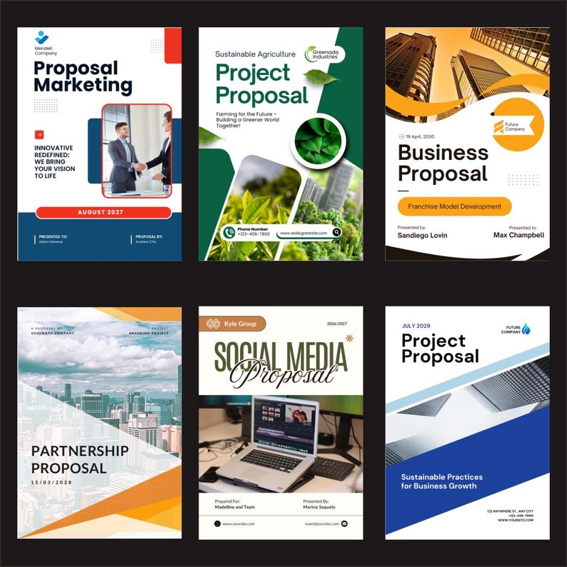 25 Premium Business Proposal Templates - Etsy