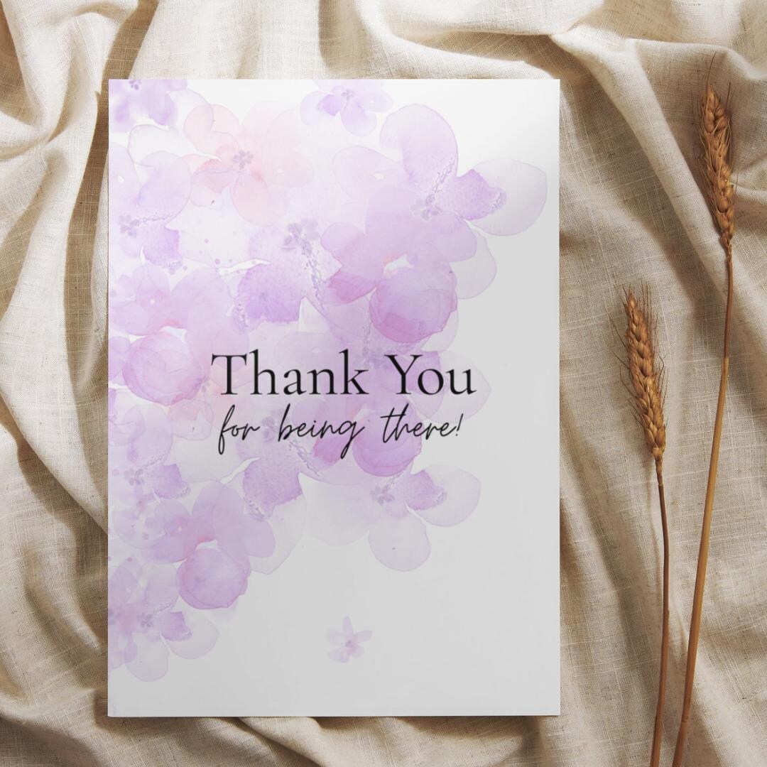 JW Printable Thank You Card Set Floral | Bilingual English & Spanish ...