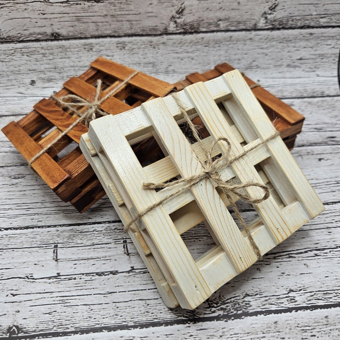 Miniature Pallet Coasters - Etsy