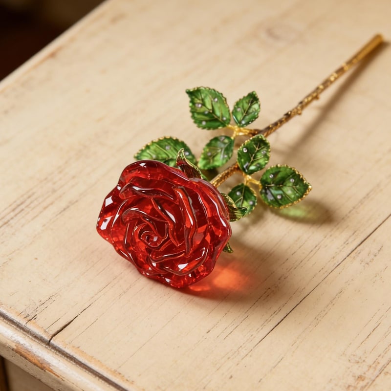 Glass Roses Sculpture - Etsy
