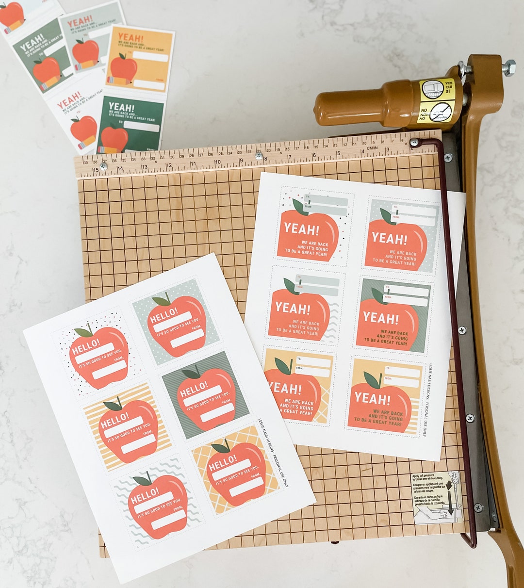 DIY Printable Set of 18 Back to School Gift Tags, Yeah, We Are Back and ...