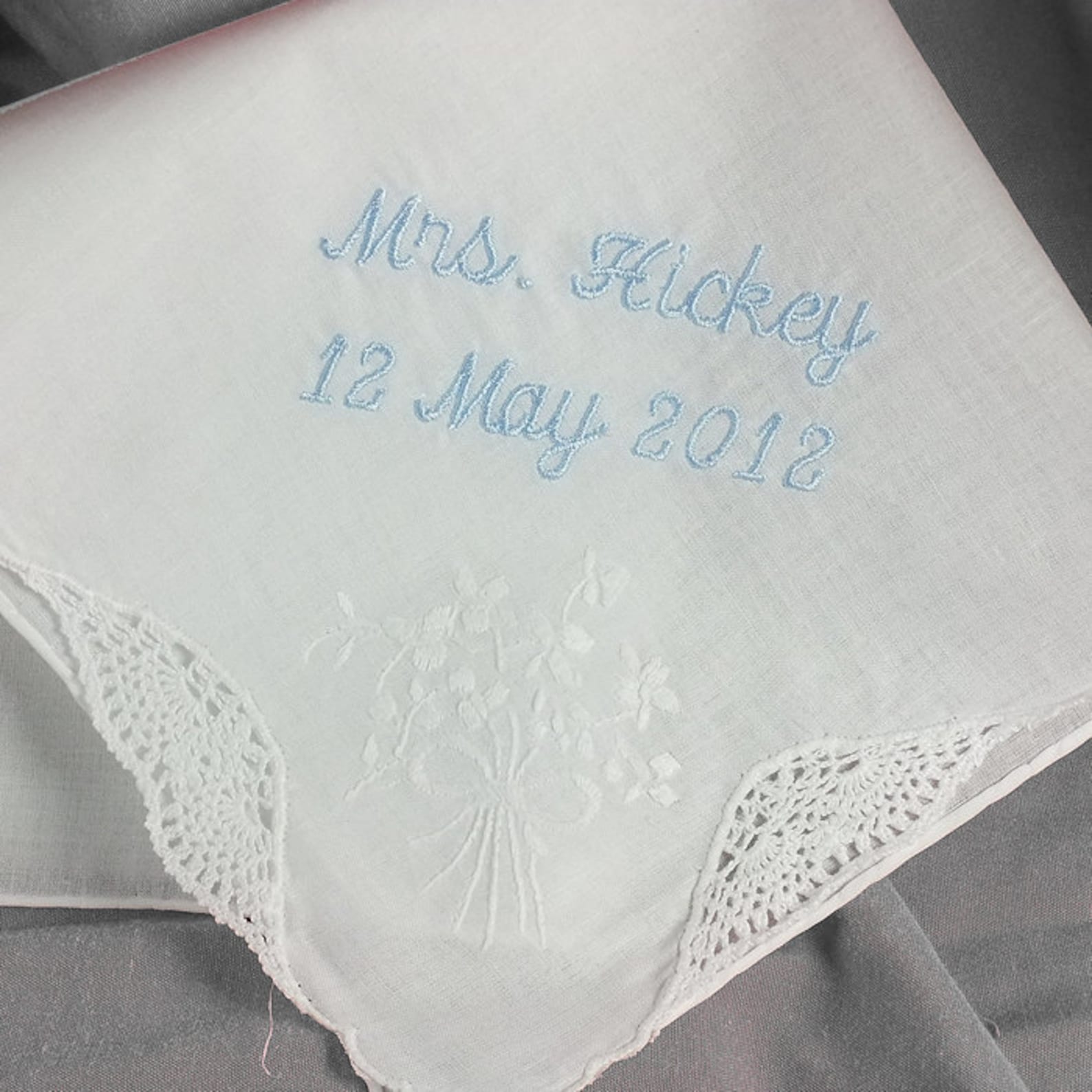 Embroidered Handkerchiefs for Your Wedding Personalized - Etsy Australia