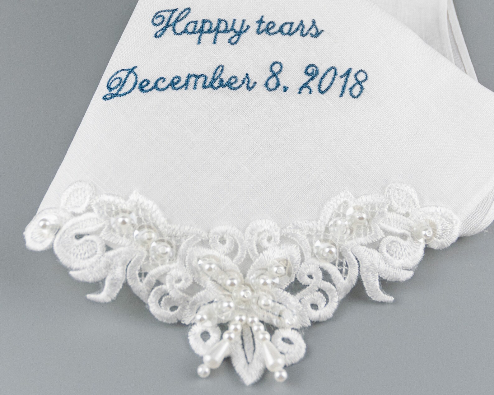 Personalized Wedding Handkerchief for Bridal Handkerchief | Etsy