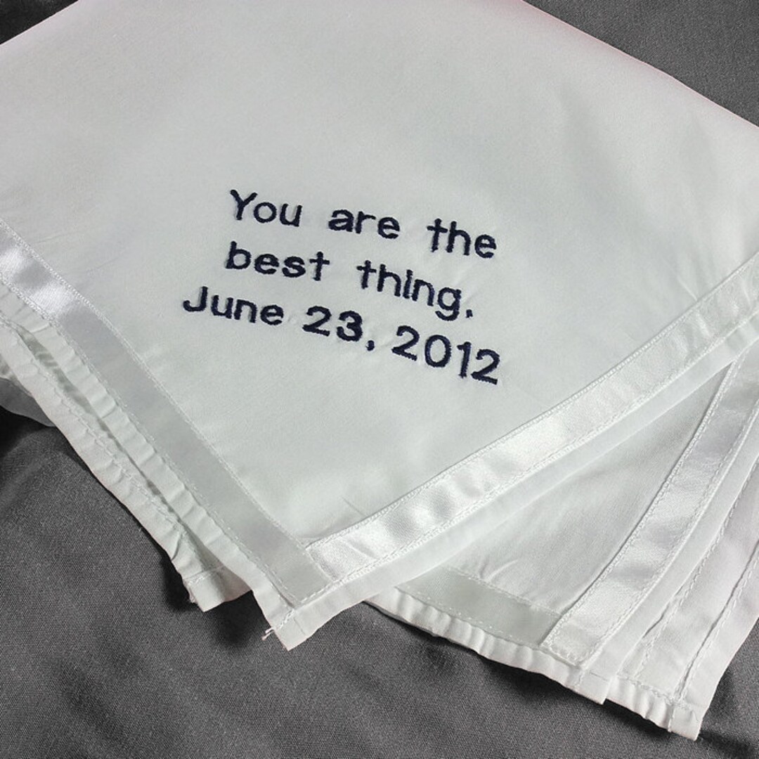 Monogrammed Pocket Square, Personalized Pocket Square, Custom Pocket ...