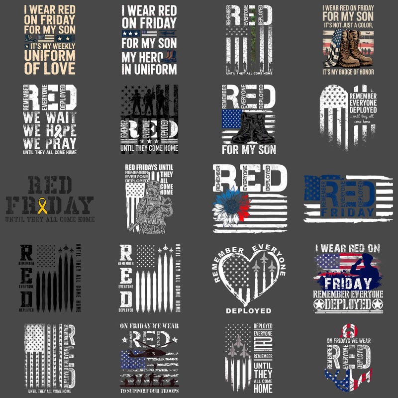 I Wear Red Transfers - Etsy