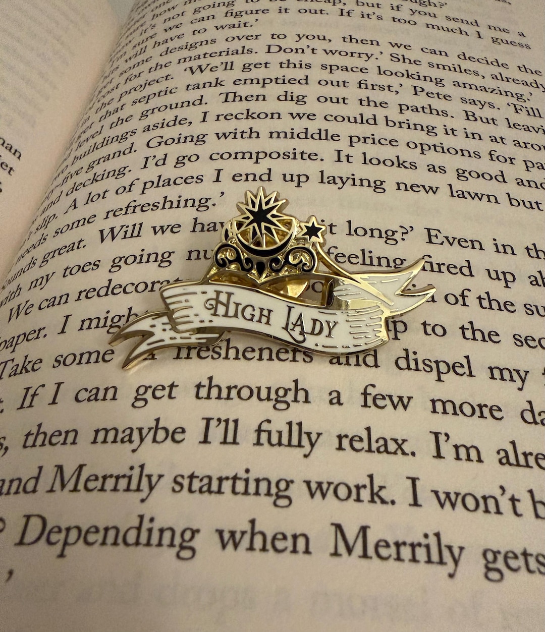 ACOTAR Inspired High Lady Enamel Pin – Feyre of the Night Court Badge ...