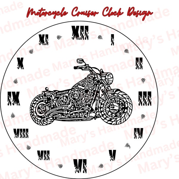 Motorcycle Clock - Etsy