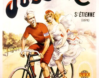 Rouxel & Dubois Tandem Bicycle Poster 1214 6 sizes