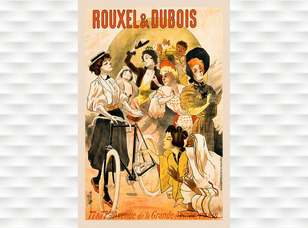 Rouxel & Dubois Bicycle Poster - Etsy