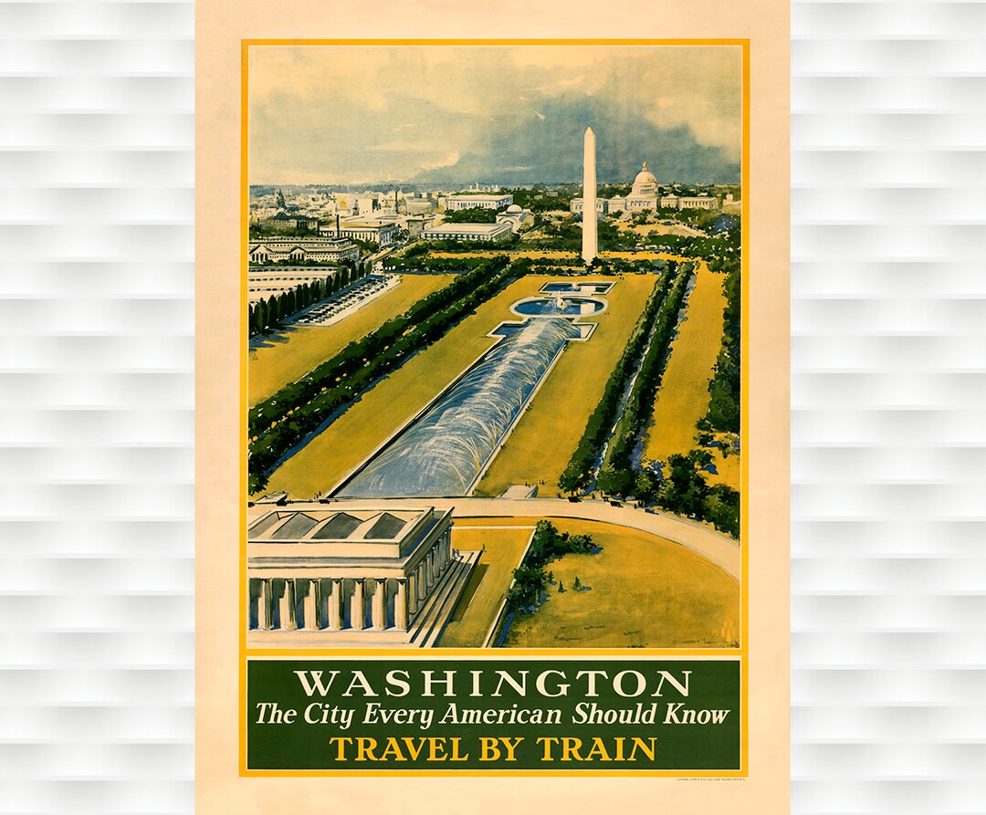 Washington DC Poster - Etsy