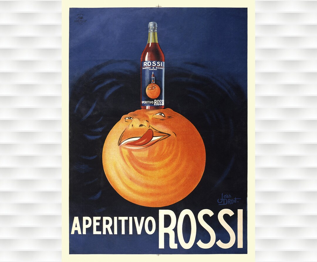 Aperitivo Rossi Poster Prints Vintage Poster, Liquor Poster, Martini ...