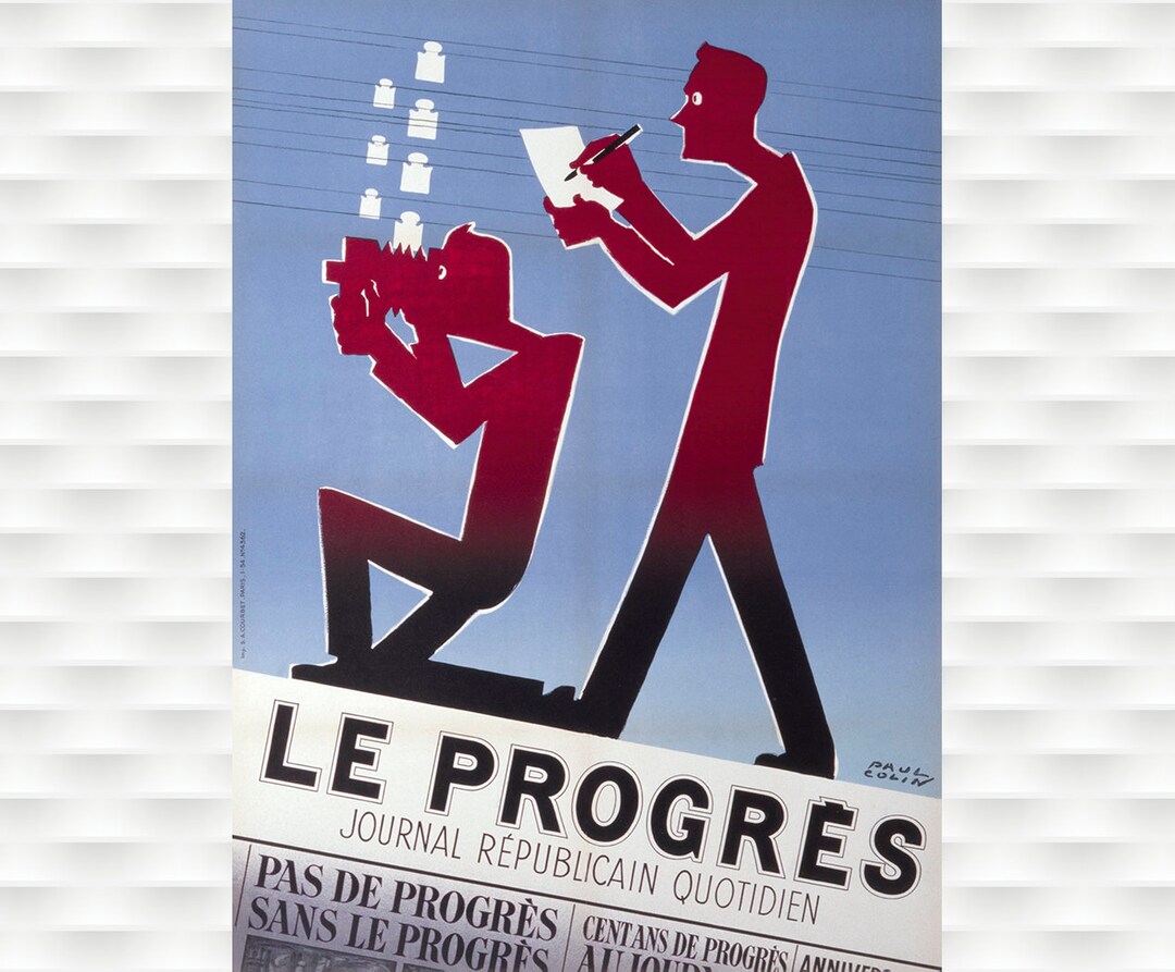 Le Progress Newspaper Poster - Etsy