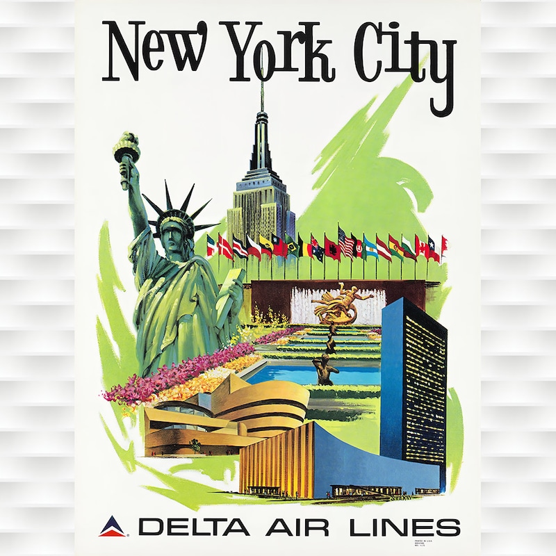 Vintage Delta Travel Posters - Etsy