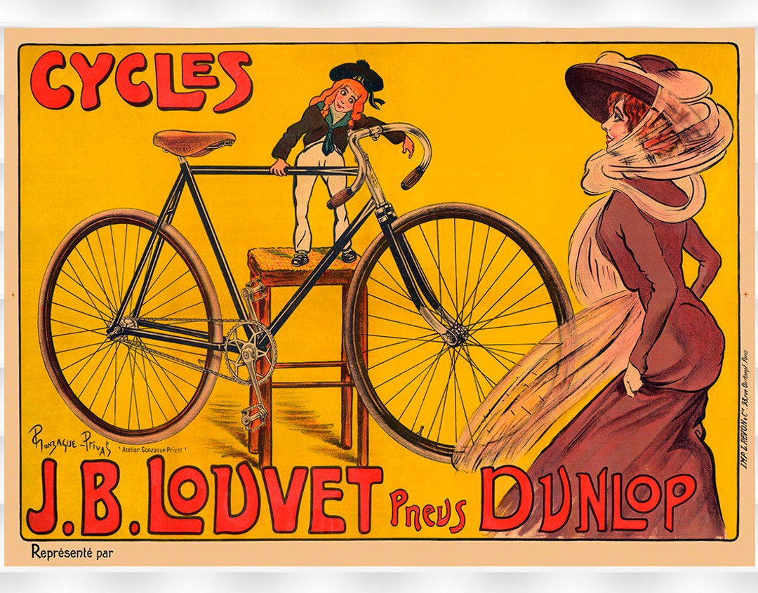 Cycles J. B. Louvet Bicycle Poster - Etsy