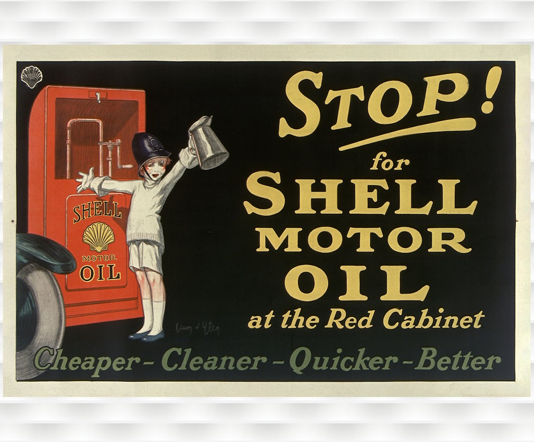 Shell Motor Oil Poster - Etsy