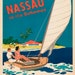 Nassau Bahamas Travel Sailing Poster Travel Art Print Birthday Gift ...